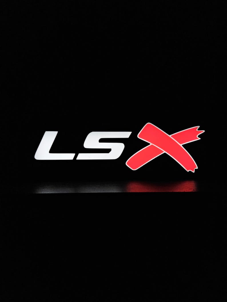 LSX Illuminated Sign LS1 LS7 Chevy GM Lightbox - Etsy