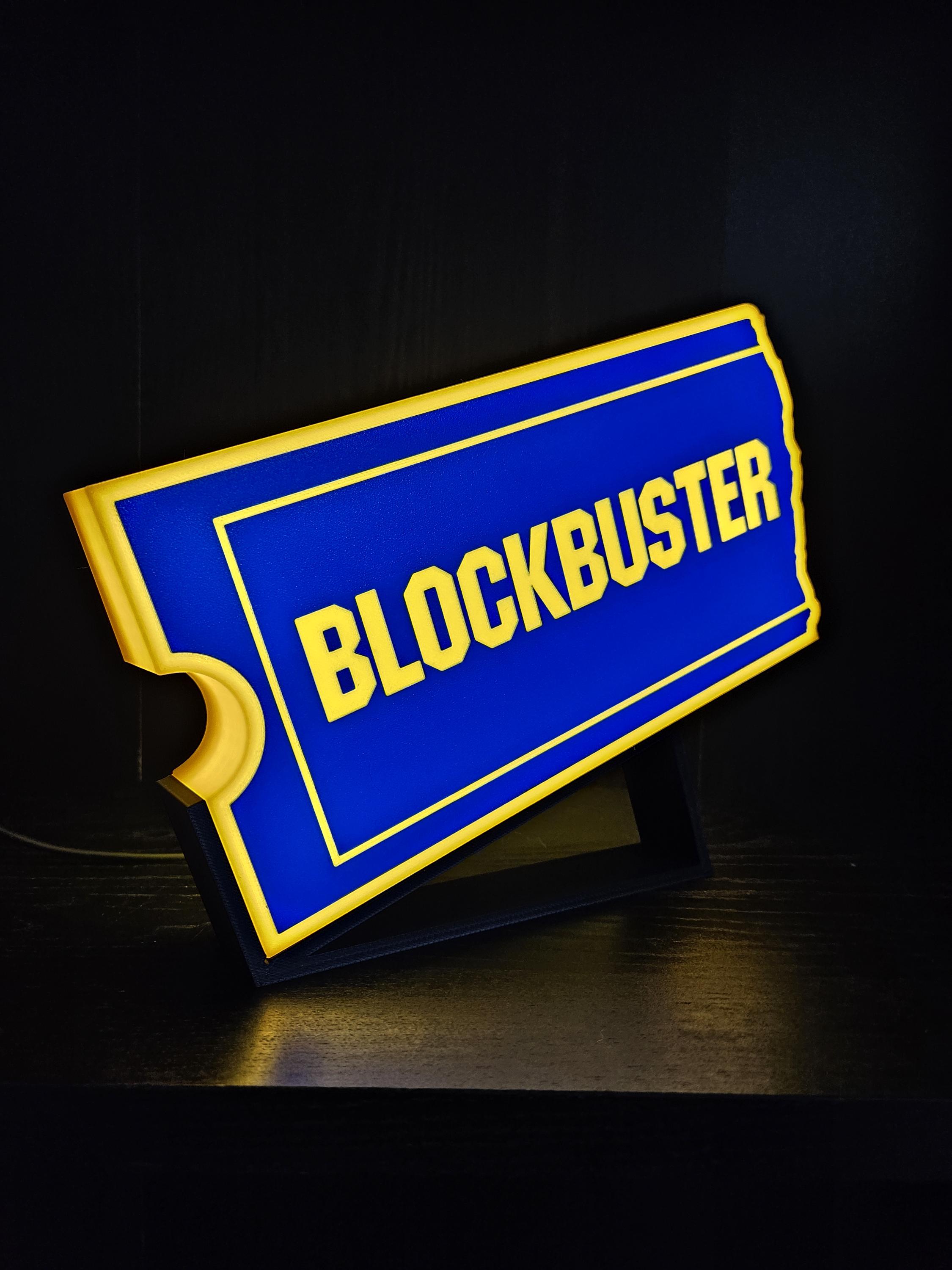 Blockbuster Illuminated LED Sign, Lightbox - Etsy