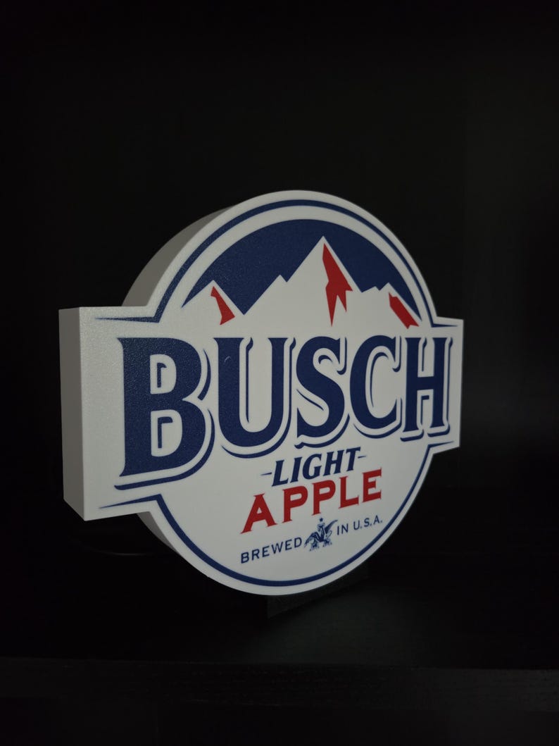 Busch Light Apple LED Sign Lightbox - Etsy