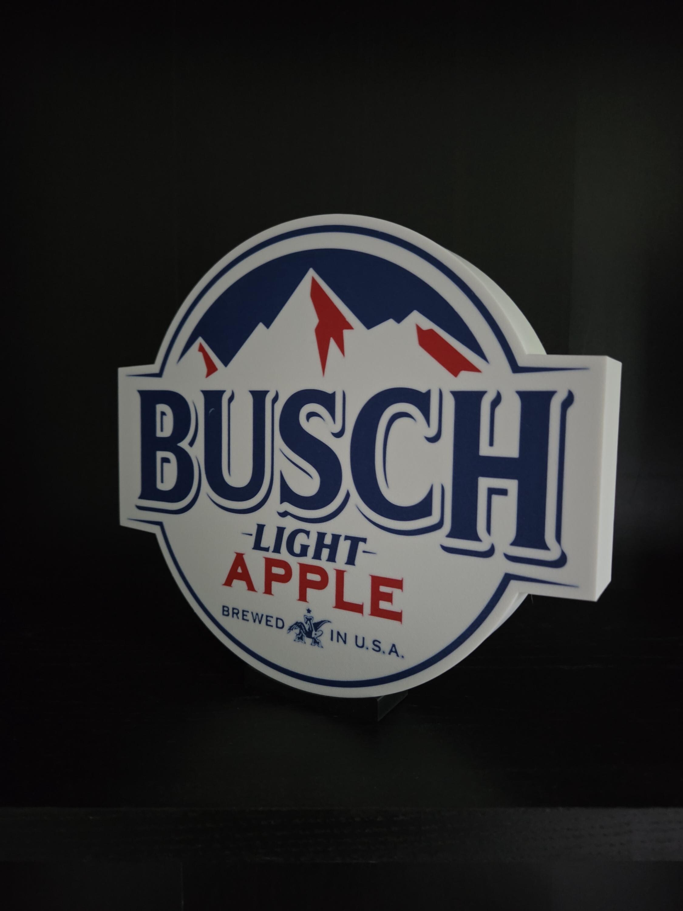 Busch Light Apple LED Sign Lightbox - Etsy