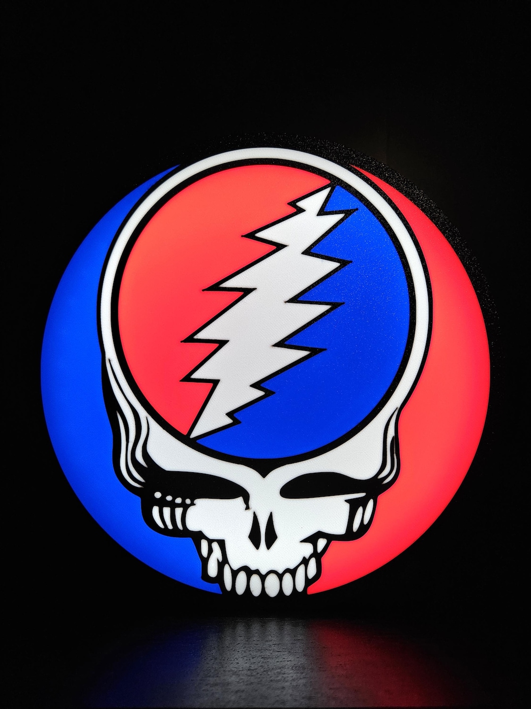 Grateful Dead Steal Your Face, Stealie Illuminated LED Sign Lightbox - Etsy