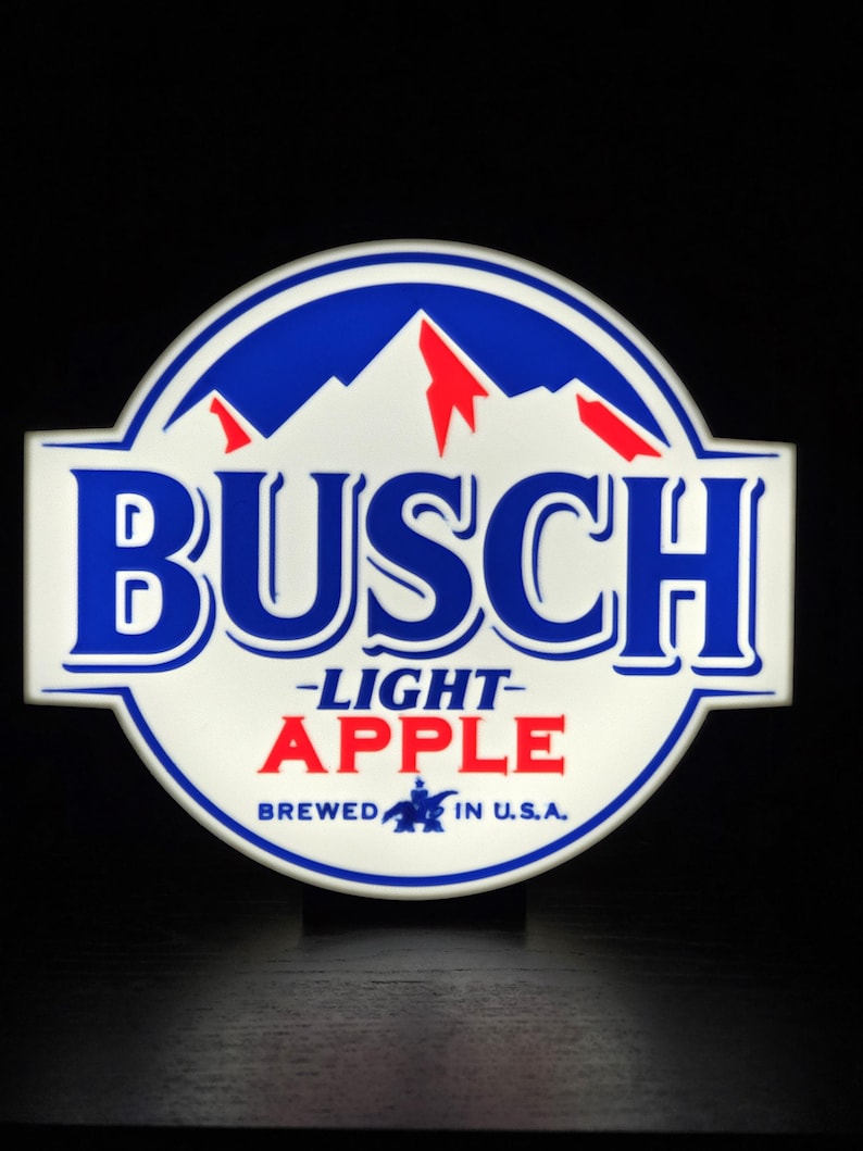 Busch Light Apple LED Sign Lightbox - Etsy