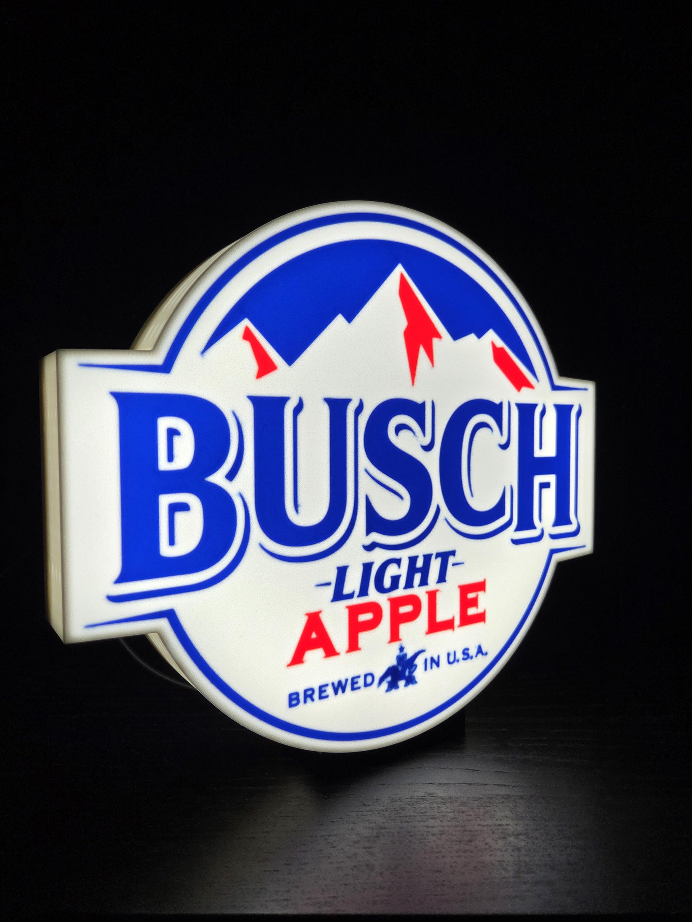 Busch Light Apple LED Sign Lightbox - Etsy