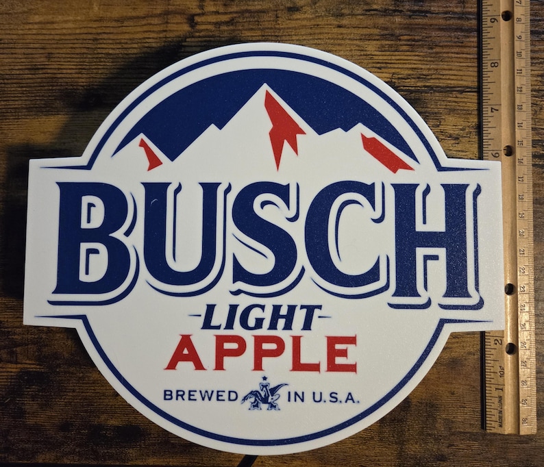 Busch Light Apple LED Sign Lightbox - Etsy