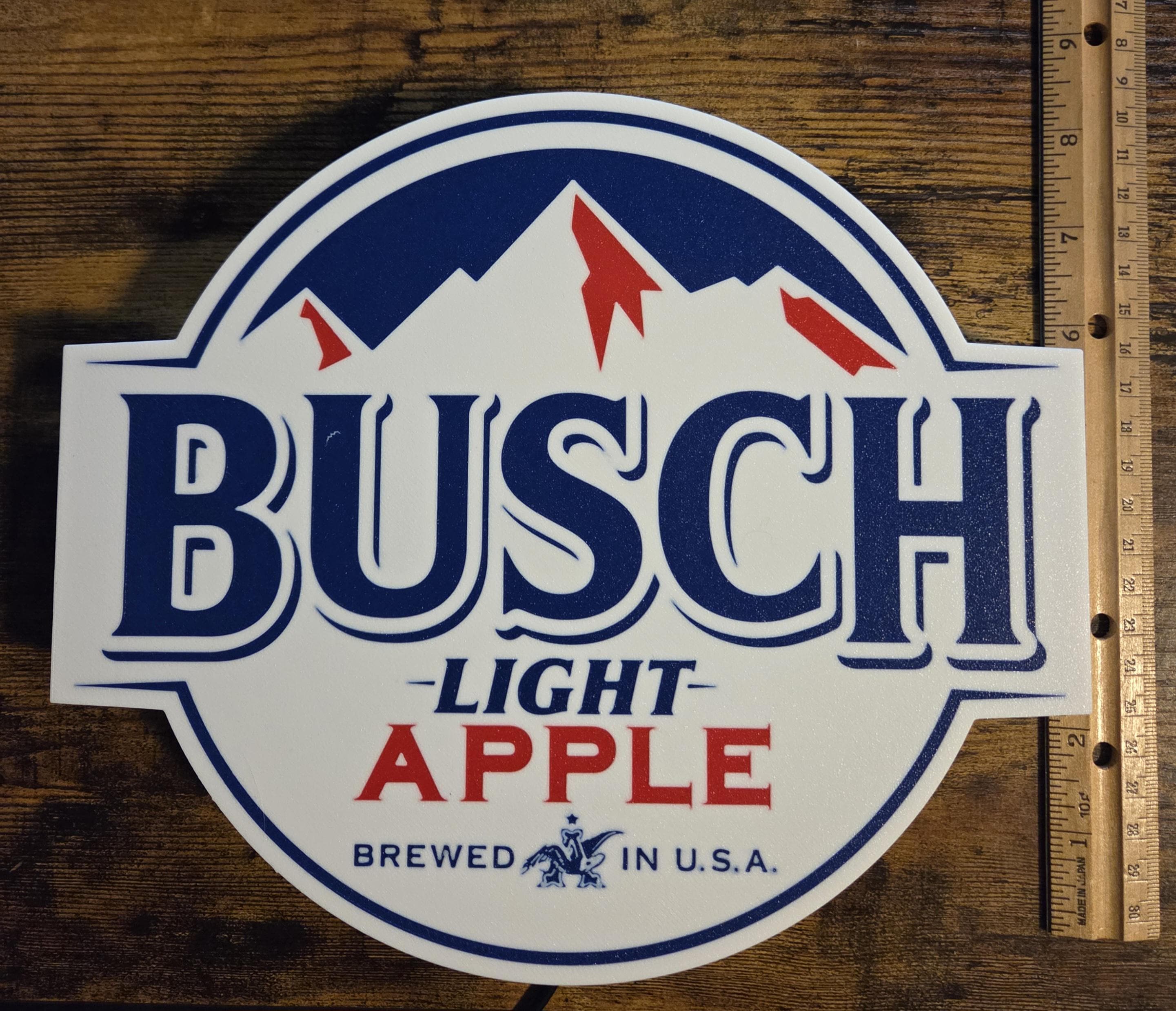 Busch Light Apple LED Sign Lightbox - Etsy