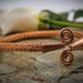 Double Spiral Viking Knit Armlet - Copper, Arm Bracelet, Cuff - Small ...