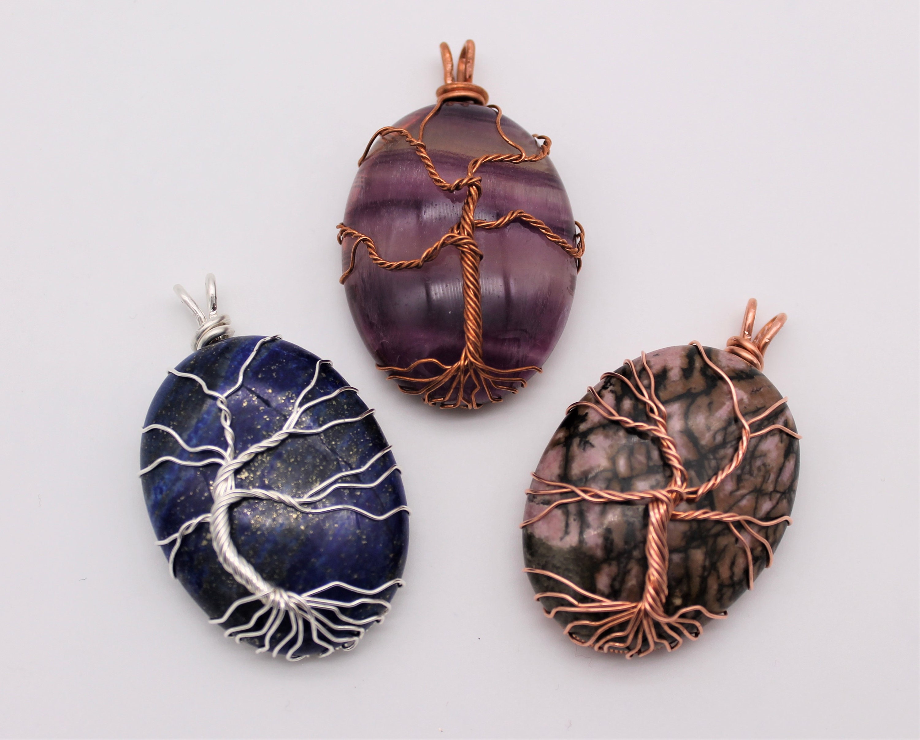Tree of Life Materials and Tutorial Kit - Wire Jewelry Pendant Kit ...