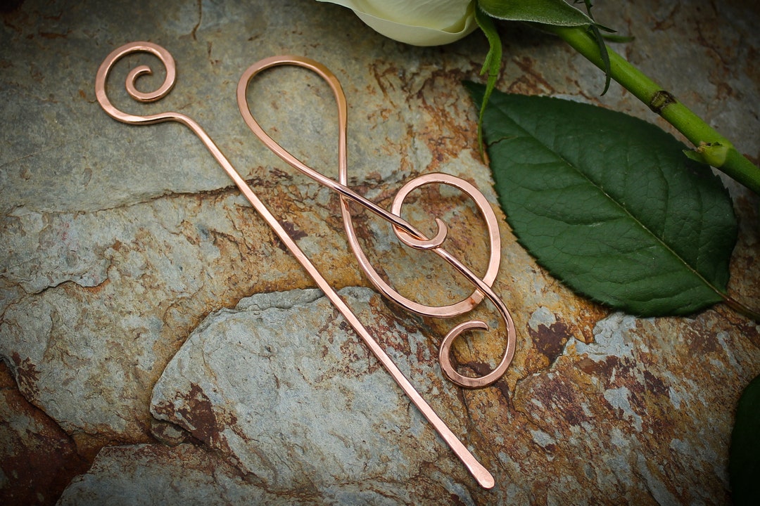 Handmade Copper Treble Clef Hair Barrette: Music Lover Gift - Etsy