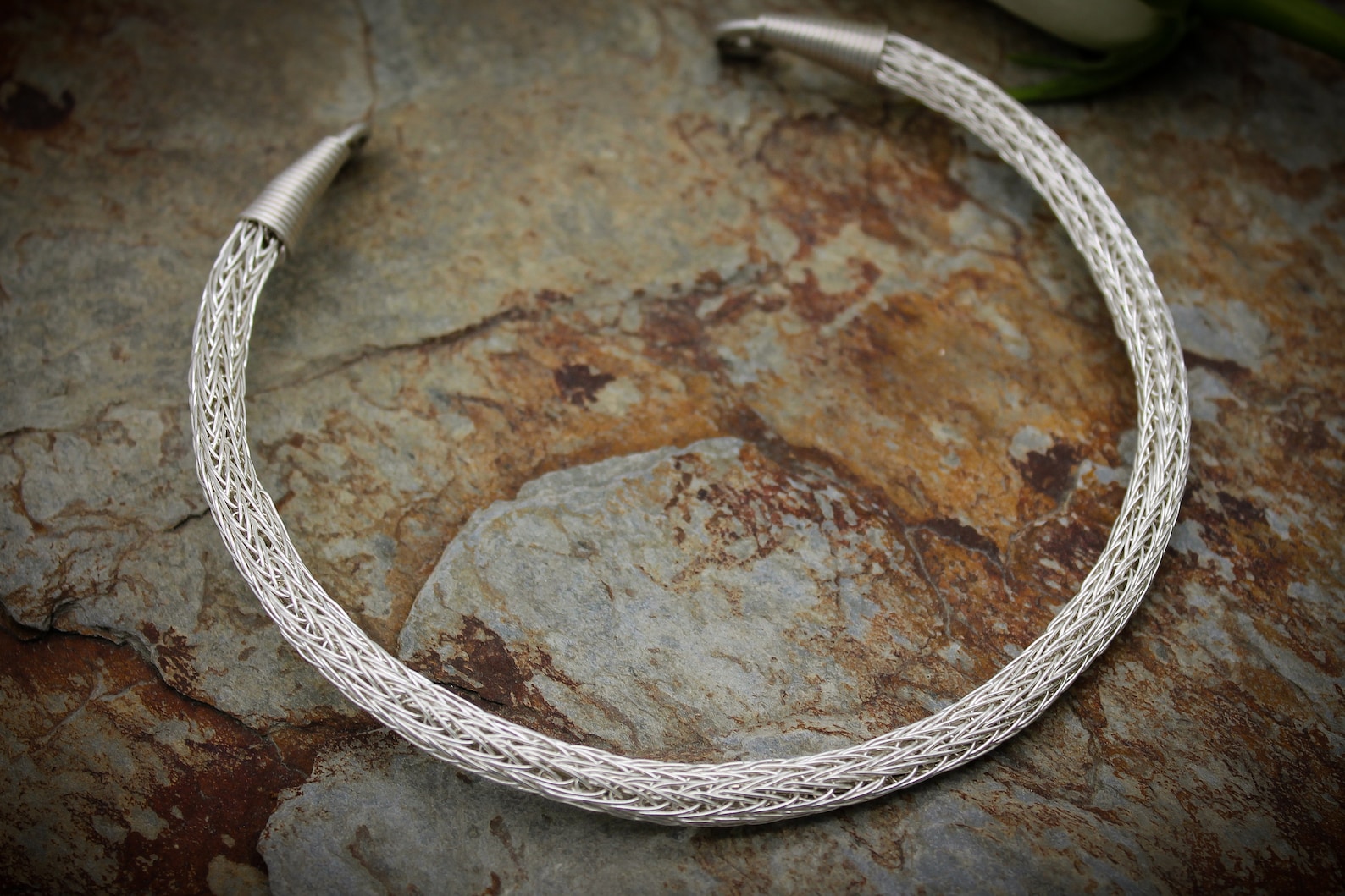 Viking Neck Torc - Sterling Silver, Celtic Torq or Torque - Wire Woven ...