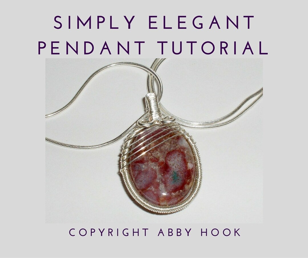 Wire Jewelry Tutorial, Simply Elegant Pendant, PDF File Instant ...