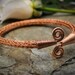 Double Spiral Viking Knit Armlet - Copper, Arm Bracelet, Cuff - Small ...