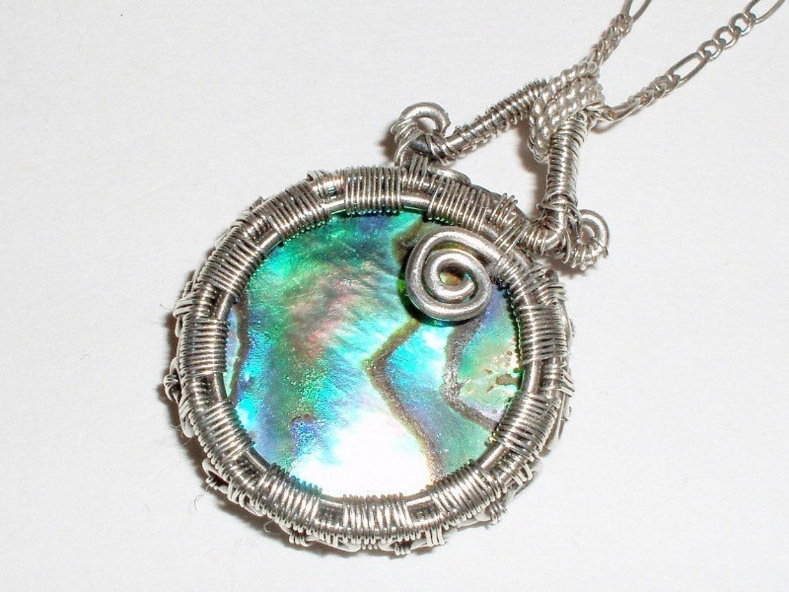 Spiral Bezel pendant Wire Jewelry Tutorial PDF File instant | Etsy