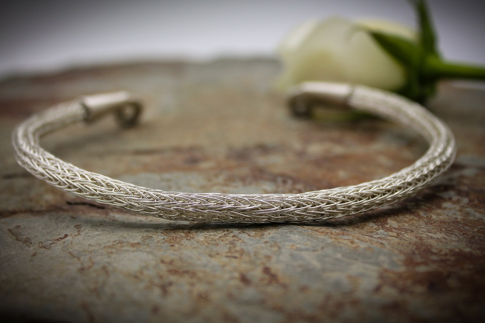 Viking Neck Torc - Sterling Silver, Celtic Torq or Torque - Wire Woven ...