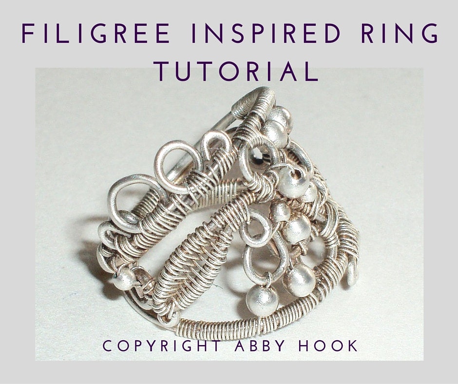 Learn to make wire Jewelry Filigree Inspired Ring Wire | Etsy