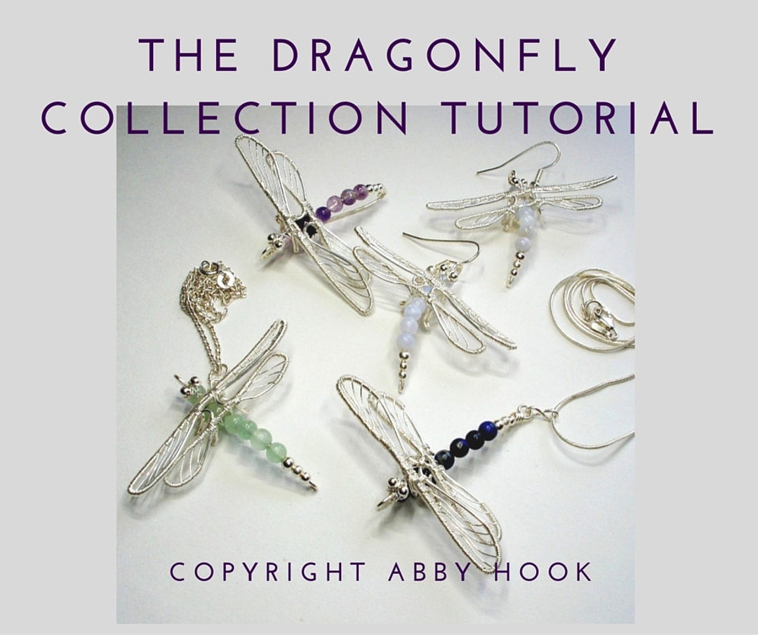 The Dragonfly Collection, Wire Jewelry Tutorial, PDF File Instant ...