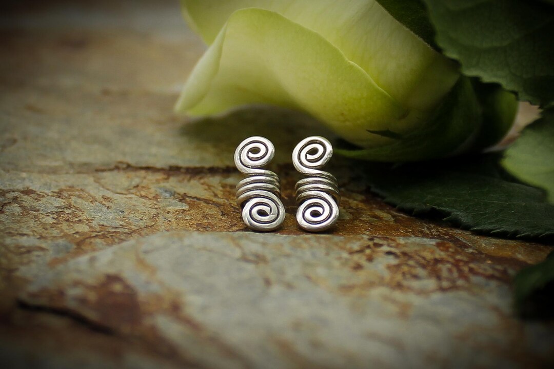 Hair Bead or Ring Double Spiral Beard, Dreadlock or Braid Ring or Bead ...