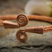 Double Spiral Viking Knit Armlet - Copper, Arm Bracelet, Cuff - Small ...