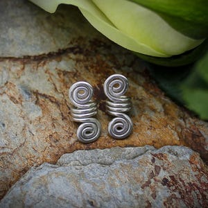 Hair Bead or Ring Double Spiral Beard, Dreadlock or Braid Ring or Bead ...