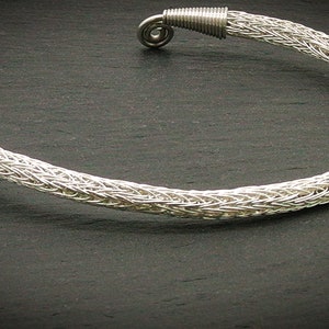 Viking Neck Torc - Sterling Silver, Celtic Torq or Torque - Wire Woven ...