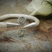 Double Spiral Viking Knit Armlet - Sterling Silver, Arm Bracelet, Cuff ...