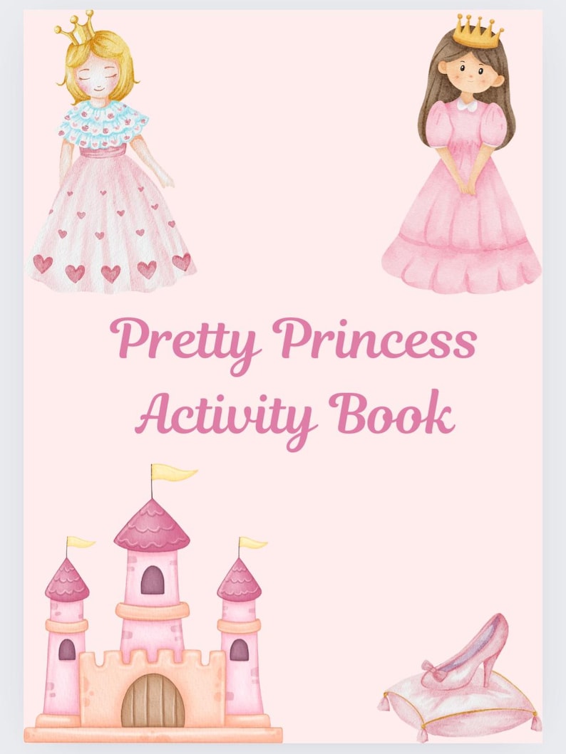 Pretty Princess Activity Book - Etsy