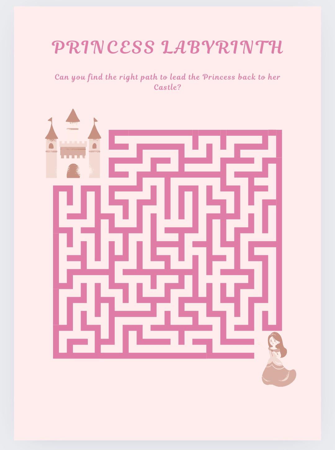 Pretty Princess Activity Book - Etsy