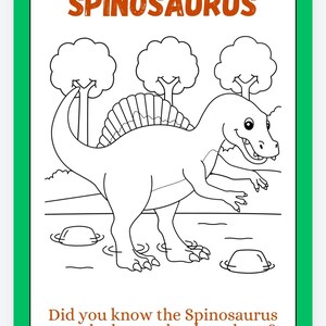 Childrens Dinosaur Activity Book - DIGITAL - Etsy