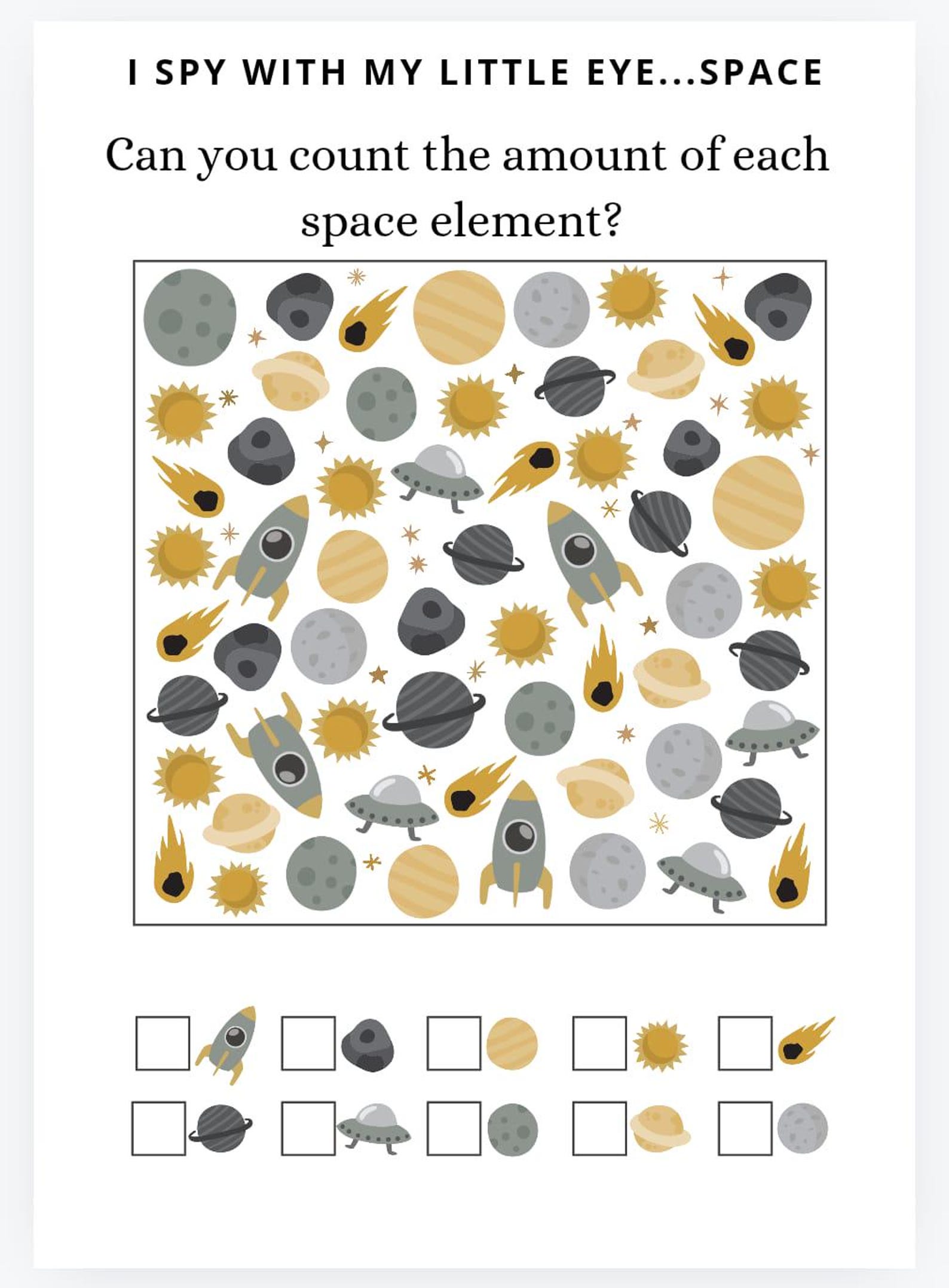 Children's Space Activity Book Printable - Etsy UK