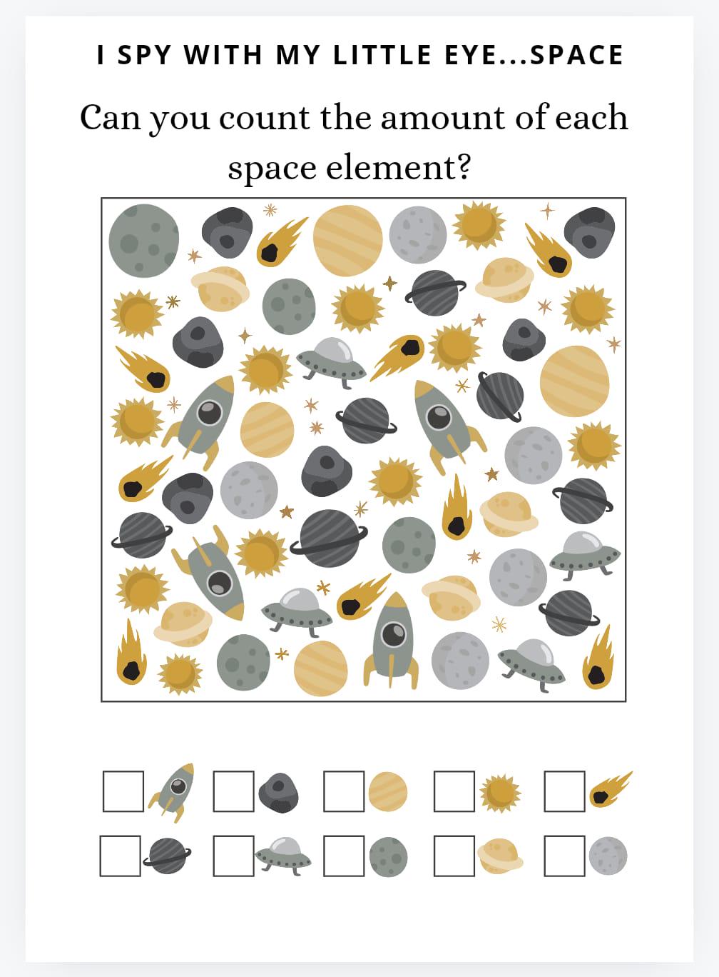 Children's Space Activity Book Printable - Etsy UK
