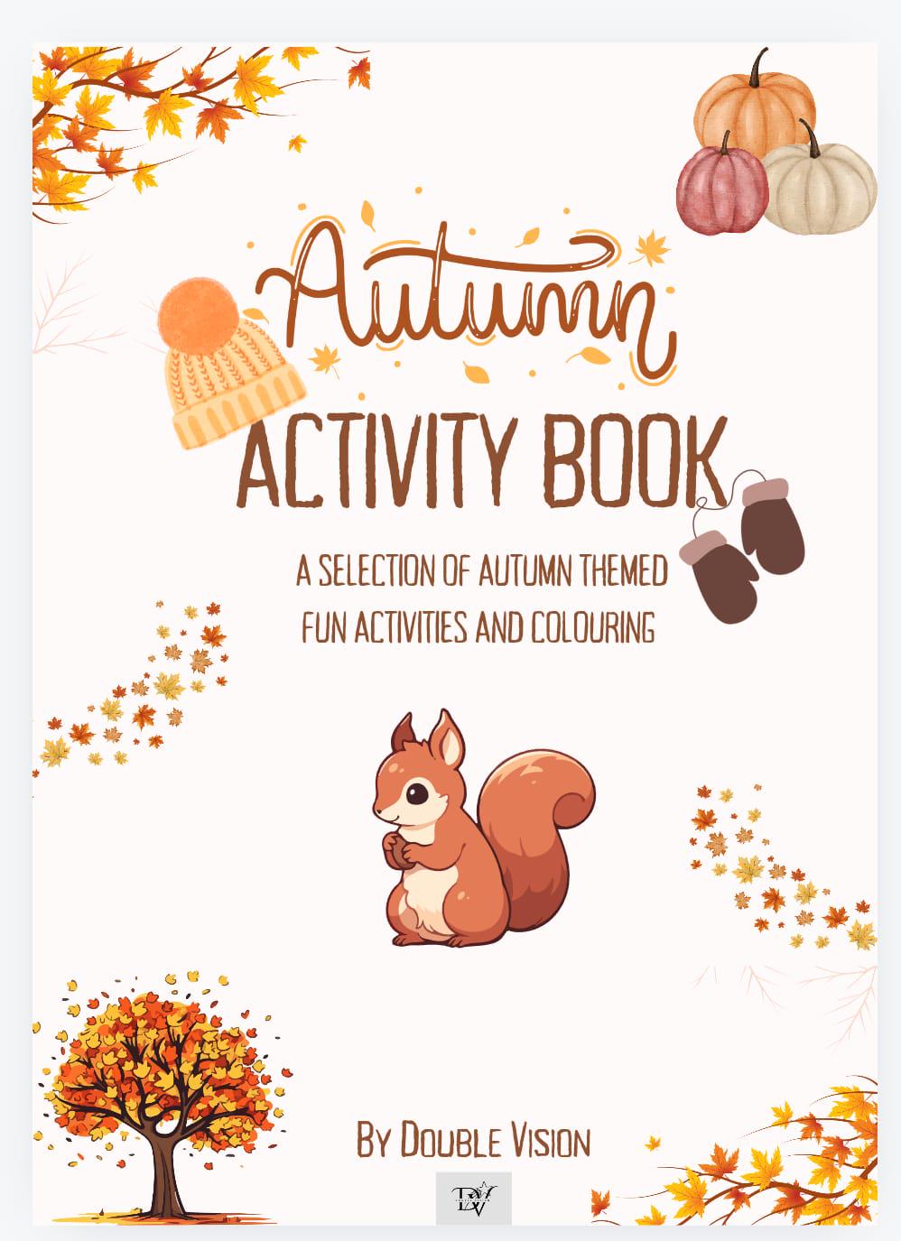 Children's Autumn Activity Book - Etsy