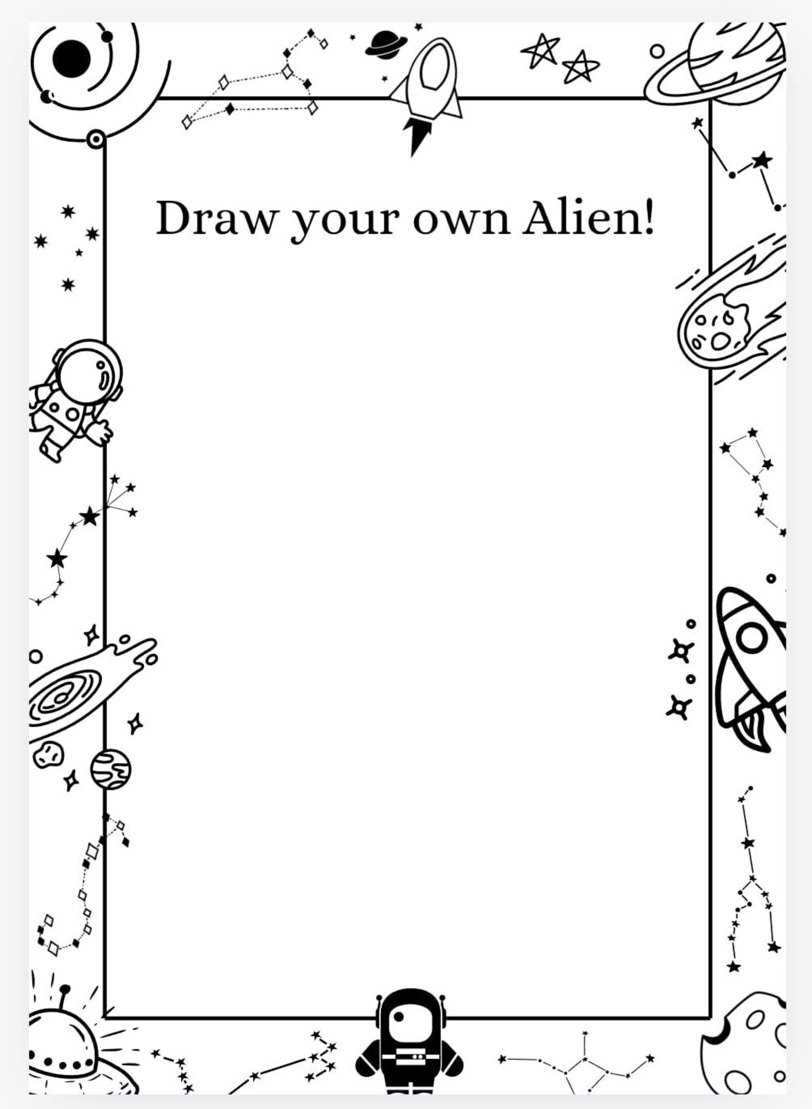 Children's Space Activity Book Printable - Etsy UK