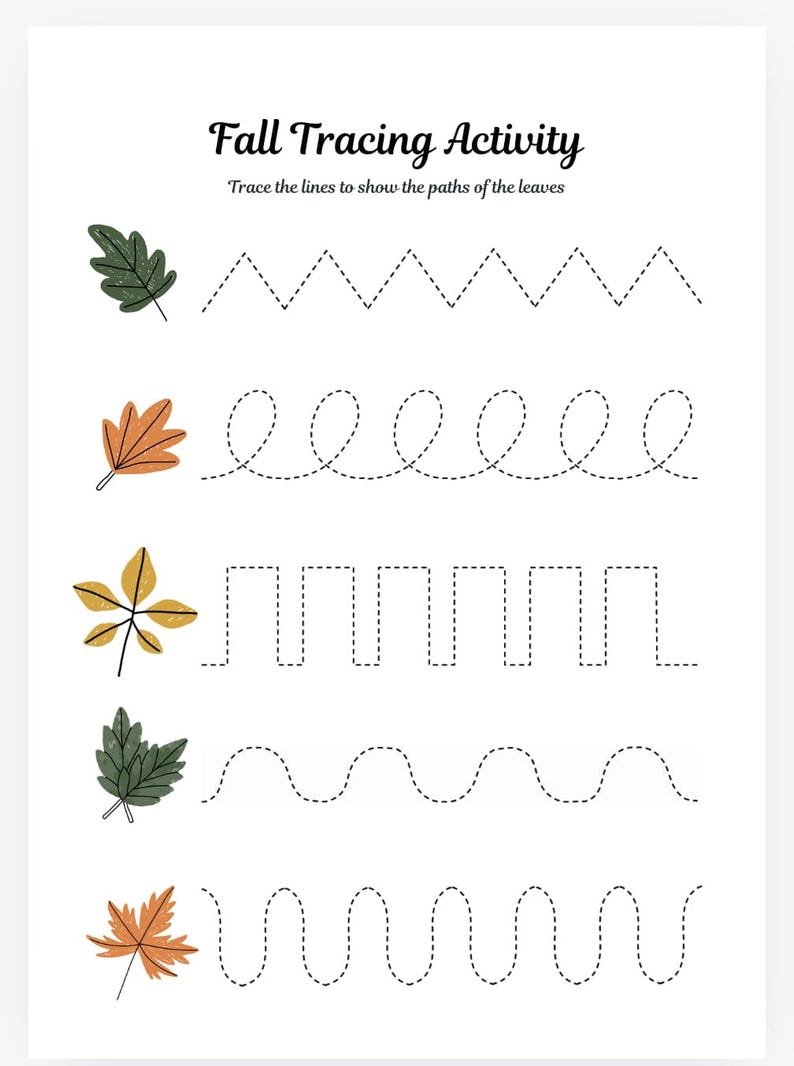 Children's Autumn Activity Book - Etsy