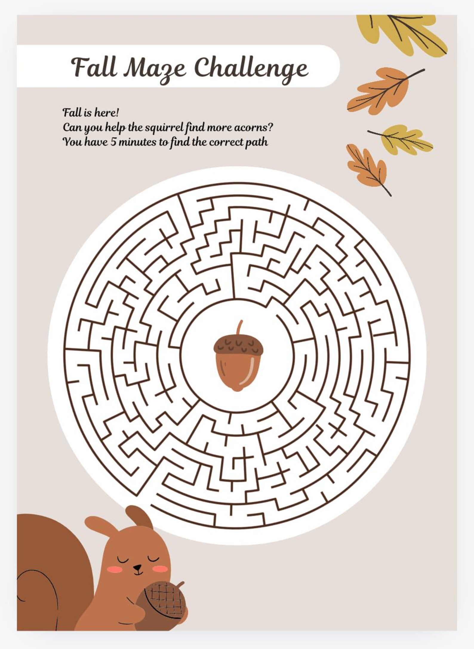 Children's Autumn Activity Book - Etsy