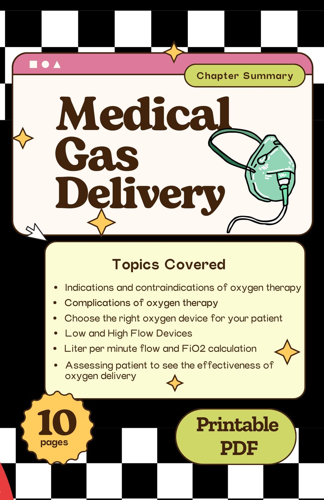 Medical Gas Deliver Study Guide Respiratory Therapy School Chapter ...