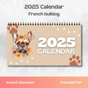 2025 Landscape Calendar, Monthly Planner, Desk, Wall Decoration, French ...
