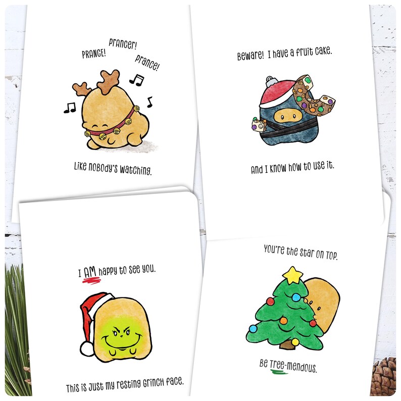 Christmas 10 Card Set, Greeting Cards, Christmas Card, Xmas Card ...