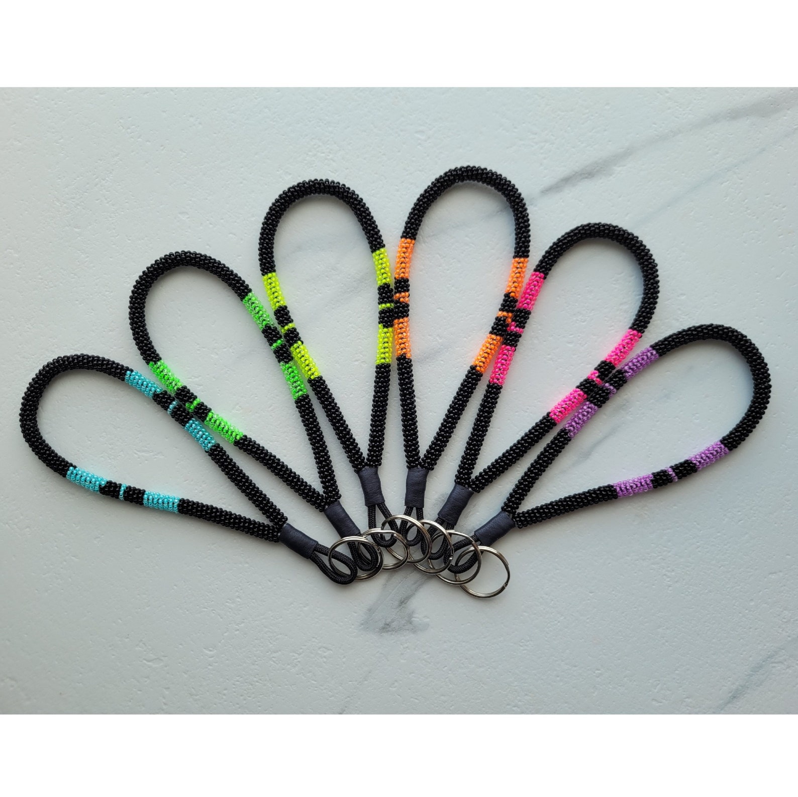 Neon Glows - Native Beaded Wristlet - Etsy