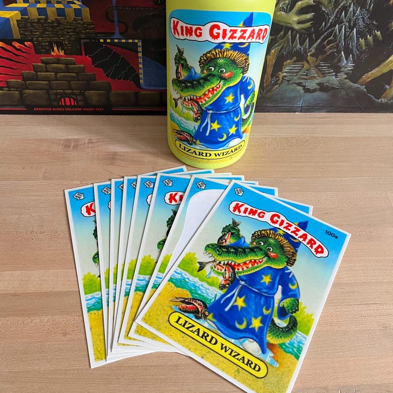 King Gizzard and the Lizard Wizard Sticker - GPK - Etsy