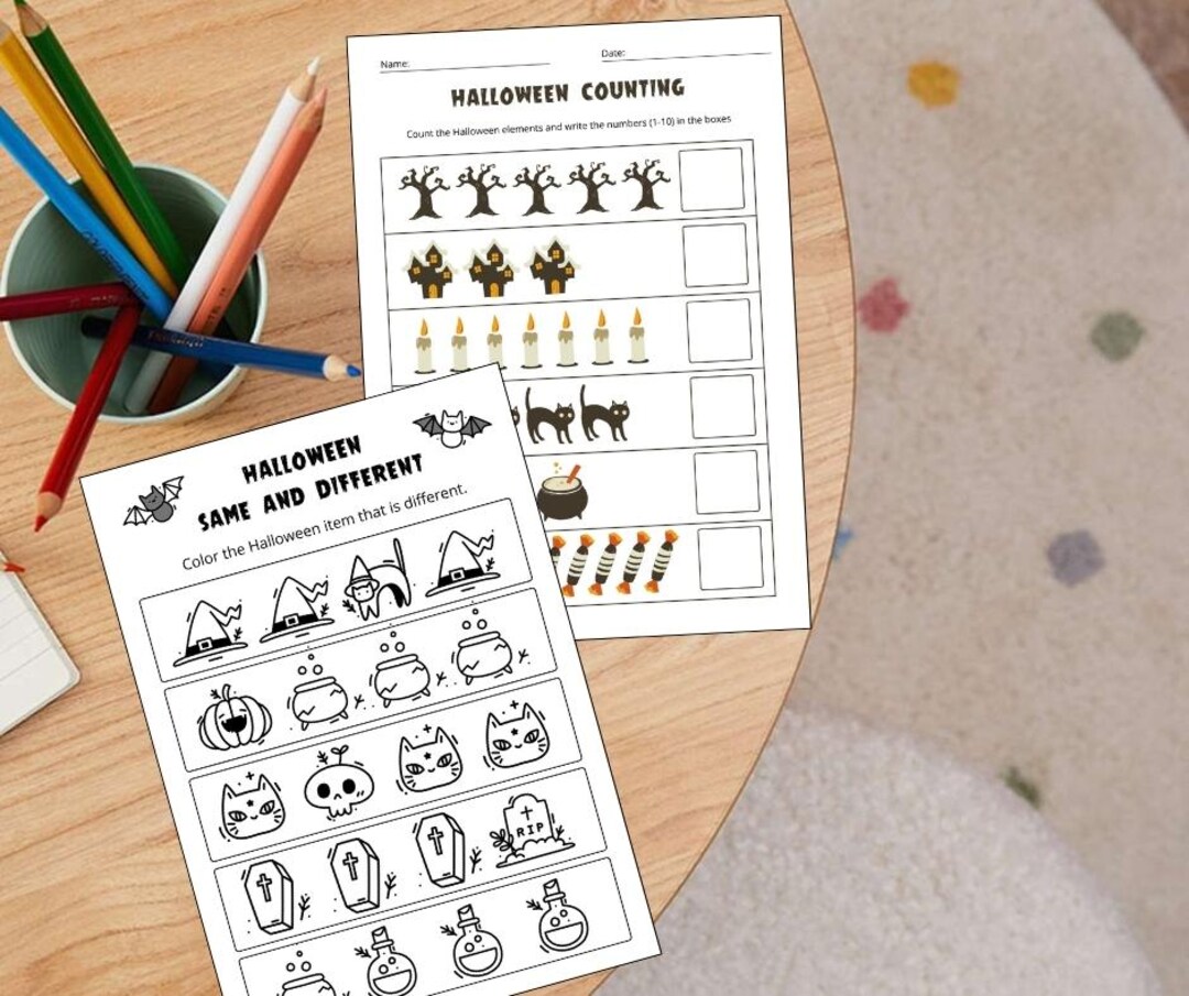 5 Halloween Working Papers for Kids, Halloween Party, Halloween ...