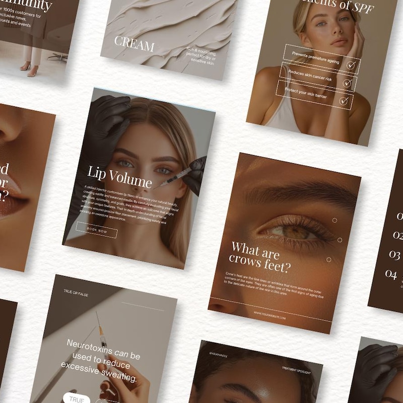 Canva Med Spa Template - Etsy