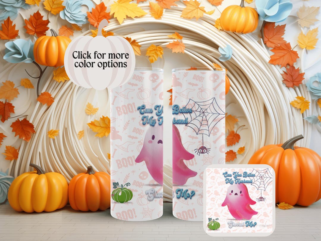 Boo-tiful Ghost Tumbler: Funny Widow Gift, Halloween 20oz Skinny ...