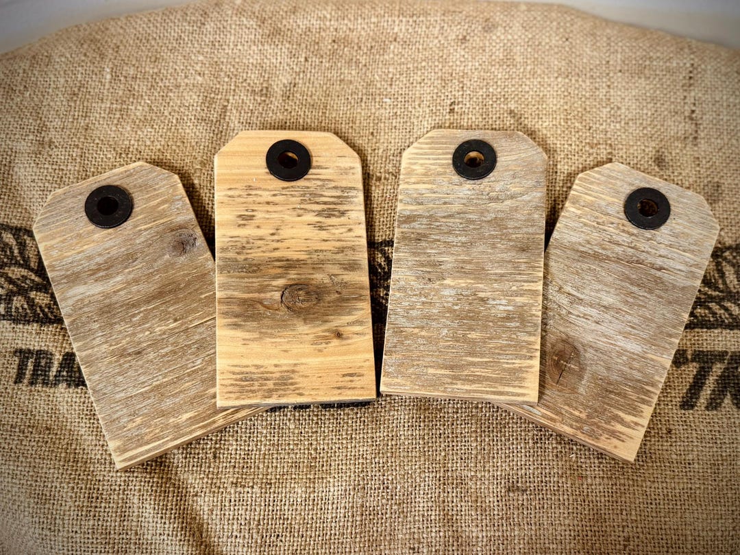 Barnwood Gift Tags | Rustic Reclaimed Wood Decor Tags - Etsy