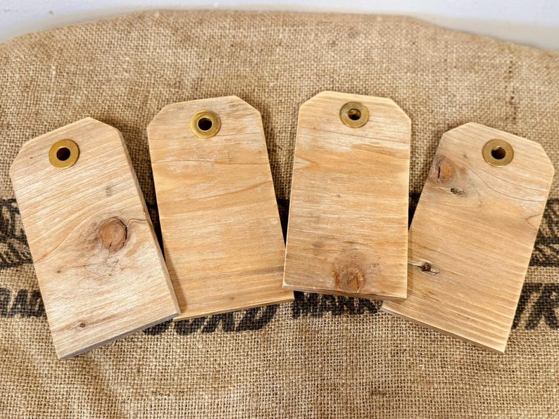 Barnwood Gift Tags | Rustic Reclaimed Wood Decor Tags - Etsy