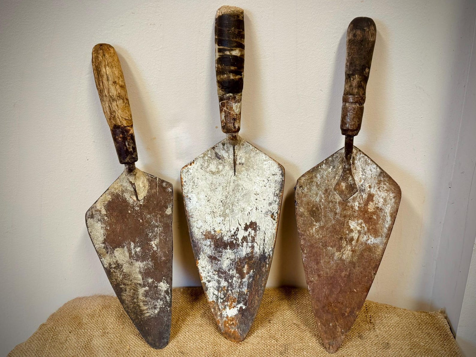 Vintage Masonry Trowels Set | Rustic Reclaimed Tool Decor - Etsy