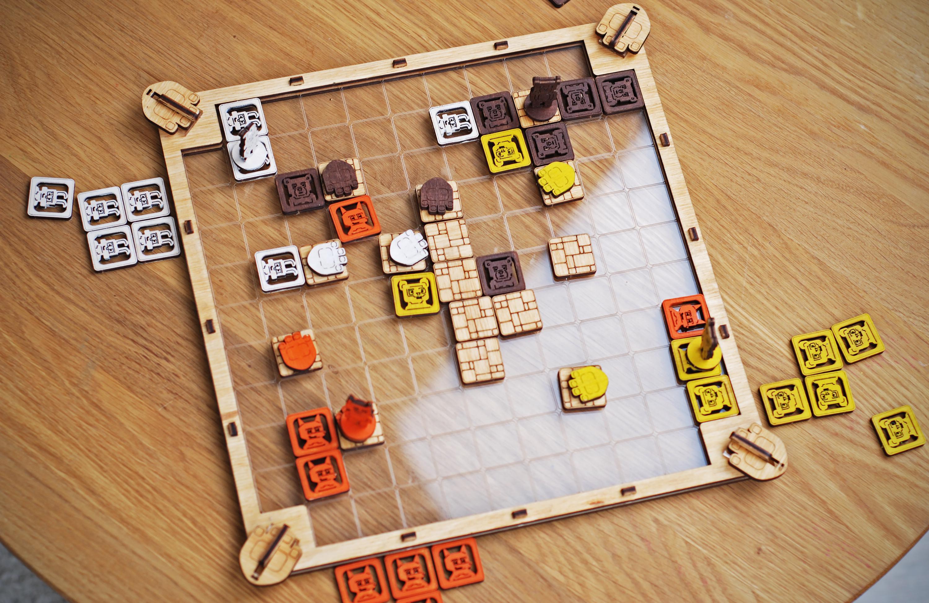 Logic Board Game Adventures in the Laberinth / Wooden Board Game - Etsy