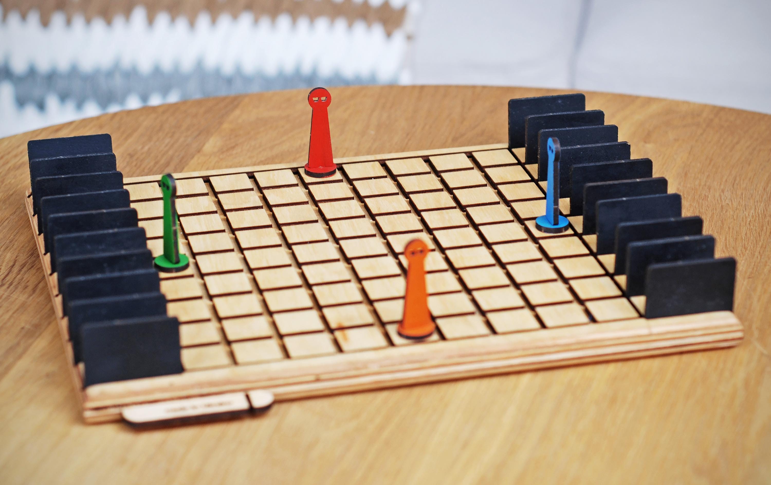 Board Game Quoridor / Logic Game / Wooden Board Game Set / White ...