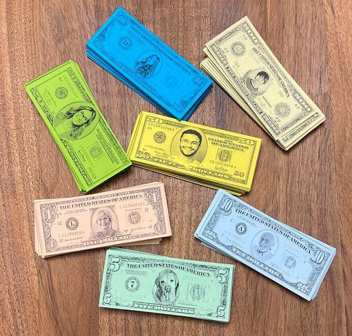Personalized Monopoly Money: Custom Dollar Bills Set - Etsy