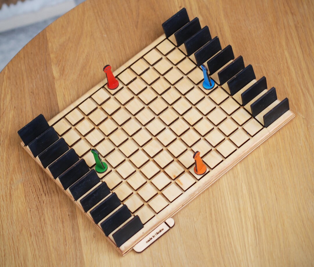 Handmade Wooden Strategy Board Game – Compact Travel Edition - Etsy