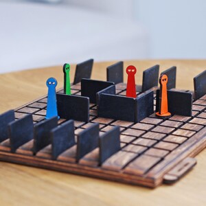 Handmade Wooden Strategy Board Game – Compact Travel Edition - Etsy