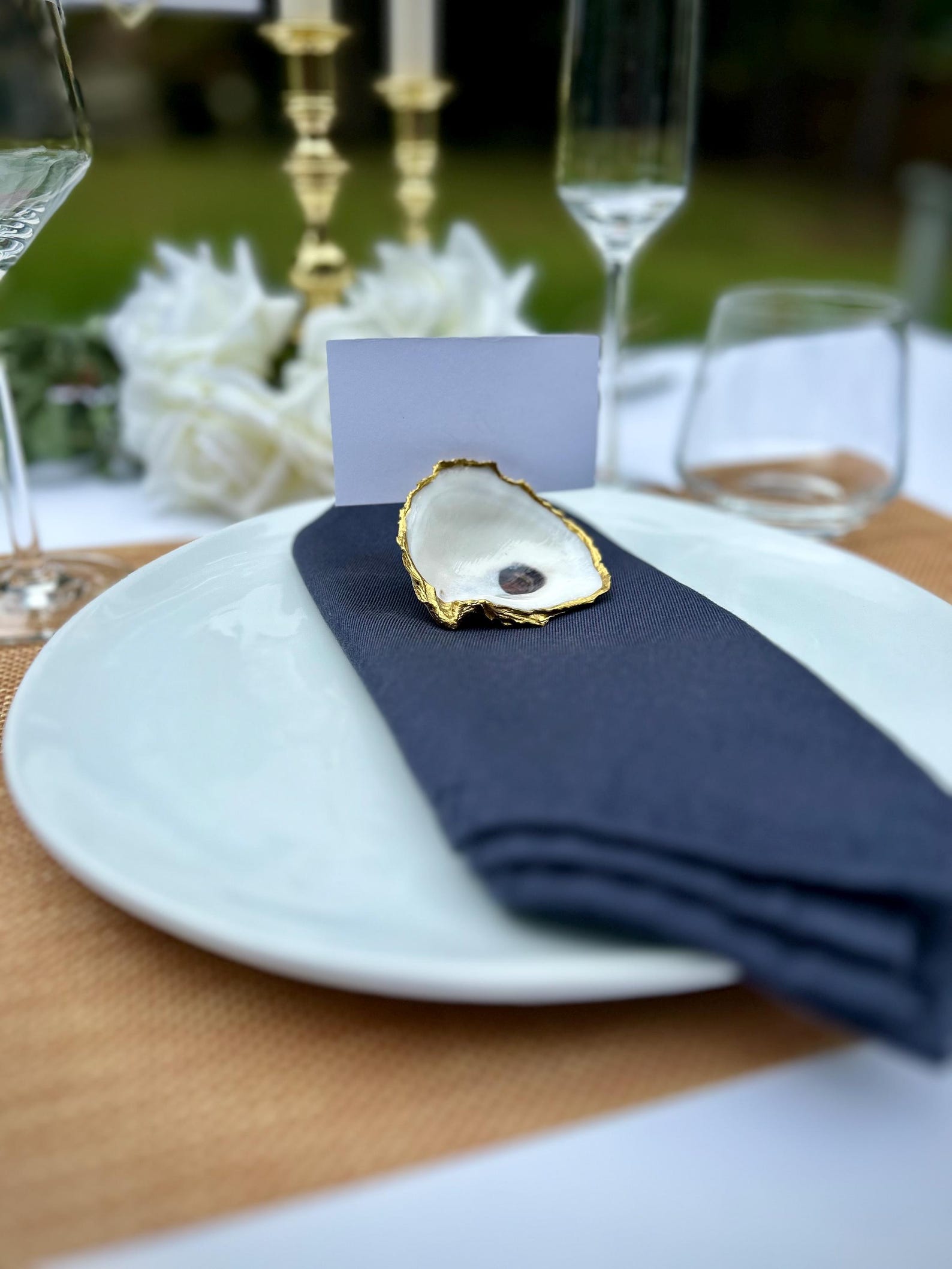 Oyster Shell Wedding Place Card Holder - Table Seating Chart - Etsy